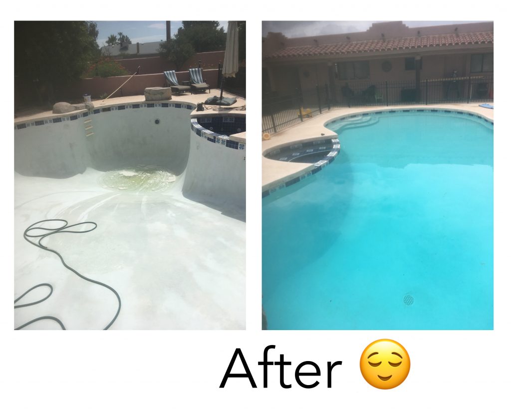 Black Algae Cleanup - Before and After! - Bright and Clear Pools